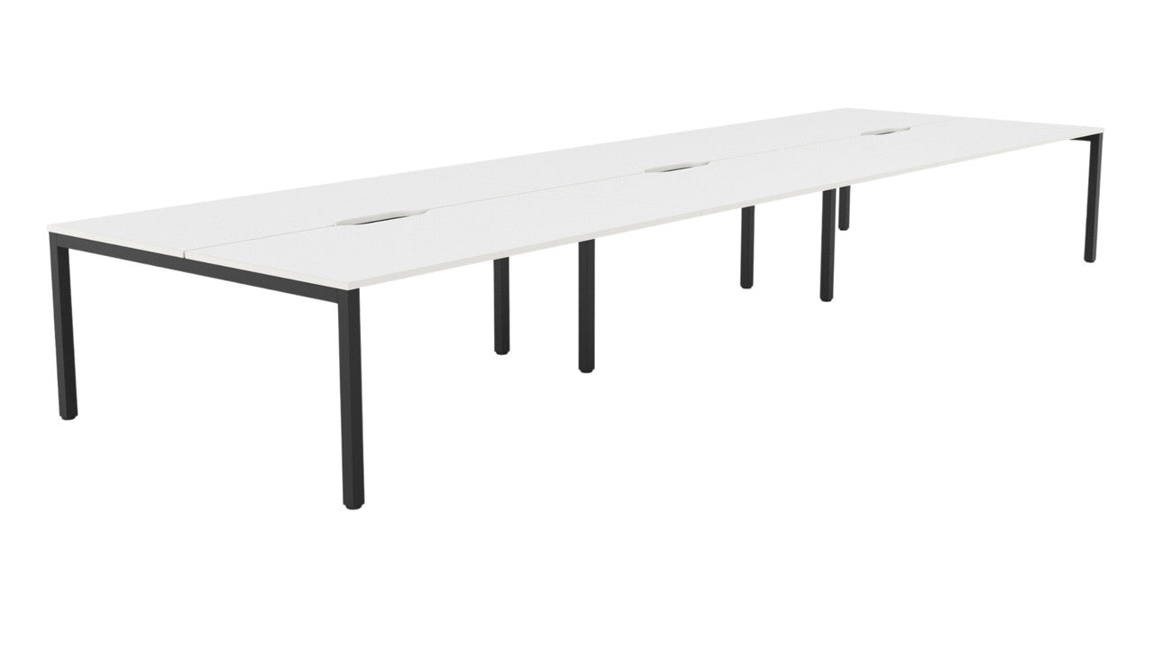 Cubit Double Sided Desk 6 Person | 6 Seat Desk | NZ