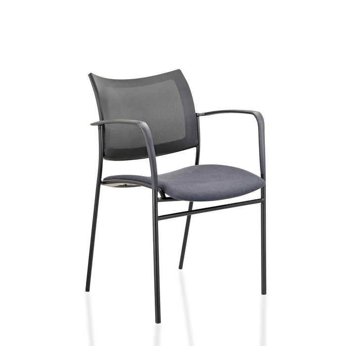 Sleek Mesh Back Chair | Stackable Meeting Room Chair NZ | Agile Office ...
